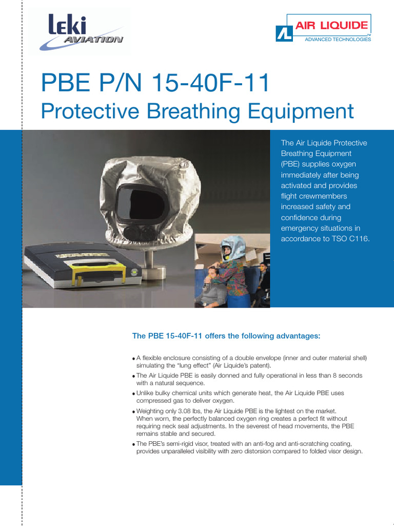 15-40F-11 Air Liquide PBE | PDF | Breathing | Equipment