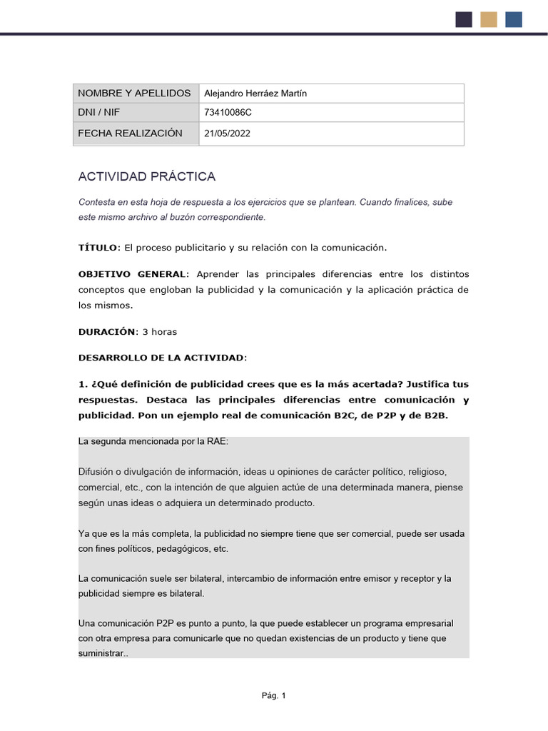 Actividad Practica 1 | PDF