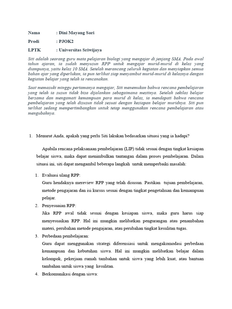 Elaborasi Pemahaman topik 2 peserta didik(1) | PDF