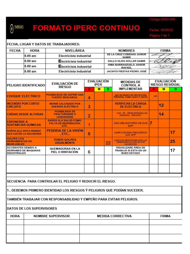 Formato Iperc Continuo 2 | PDF