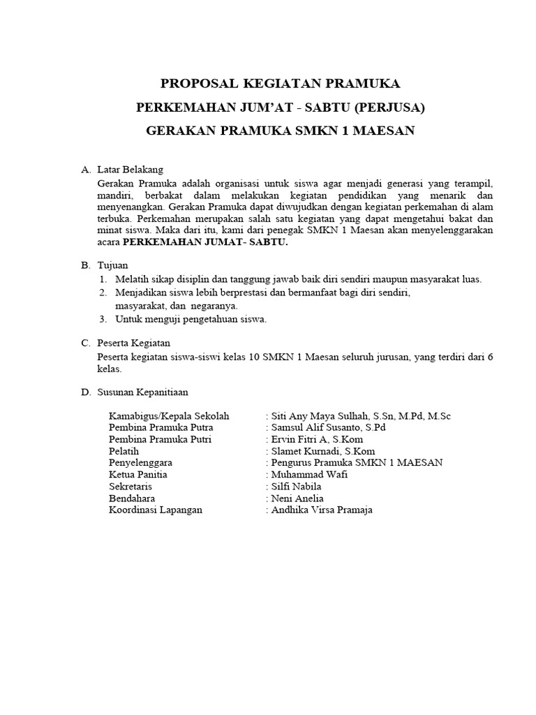 proposal perjusa | PDF
