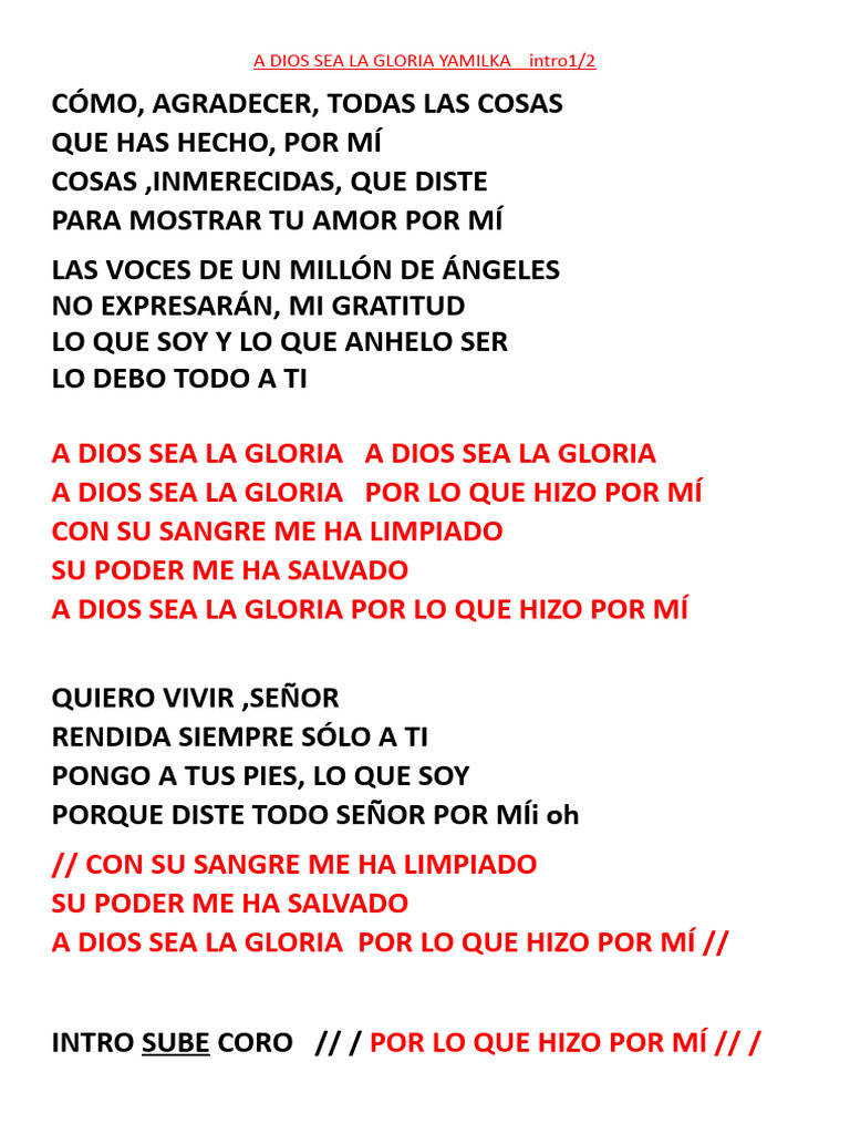 Letra de Sonia | PDF