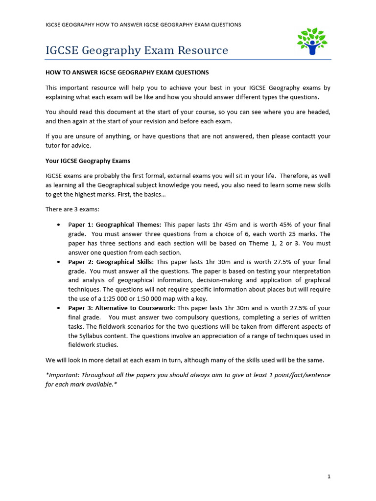 (GR) READ - How To Answer Exam Questions v2 | PDF