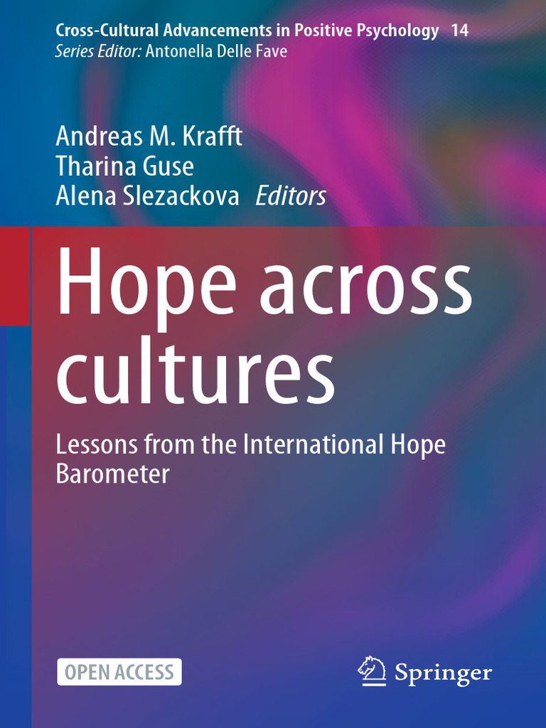 Hope Across Cultures: Andreas M. Krafft Tharina Guse Alena Slezackova ...