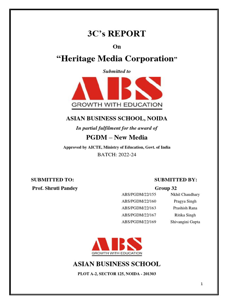 3C Report | PDF | Nbc Universal | Advertising