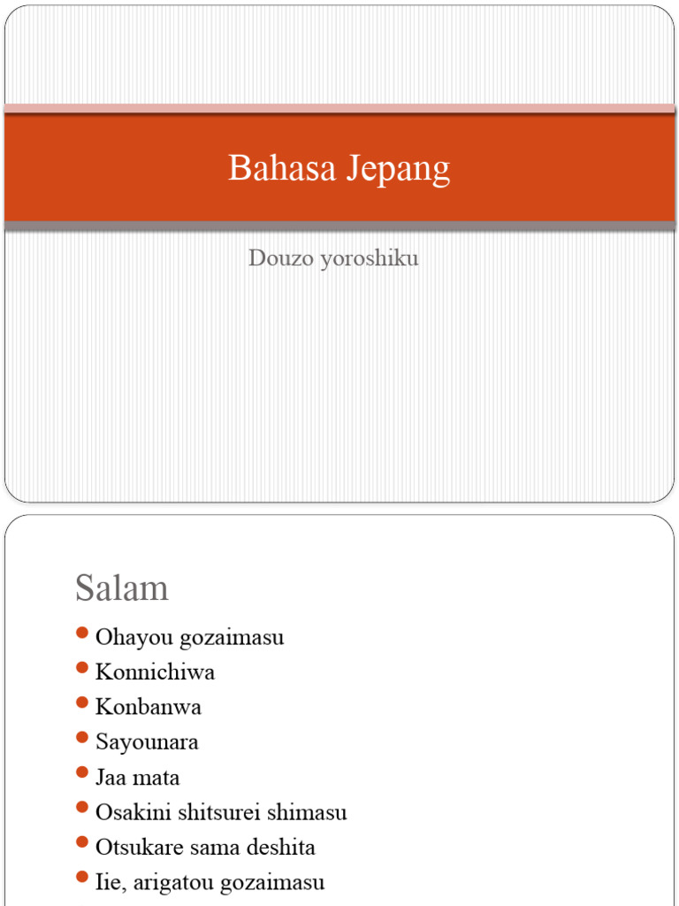 Arti dan Penggunaan Douzo Yoroshiku | PDF