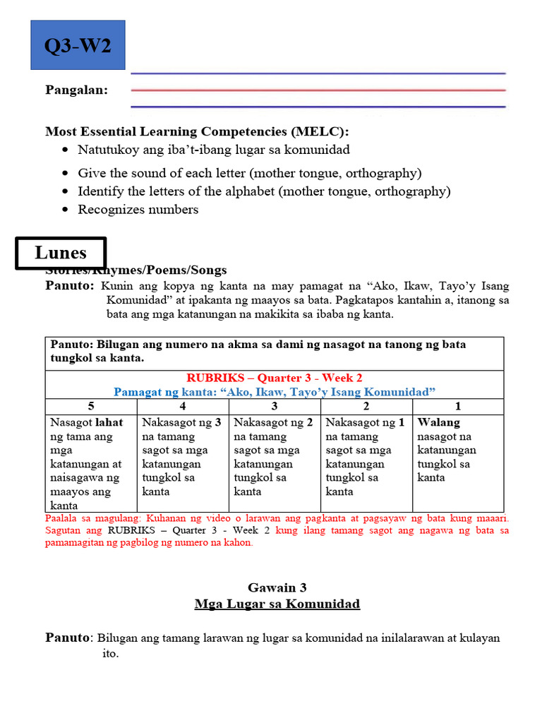 ACTIVITY-SHEETS-Q3-WEEK-2 | PDF