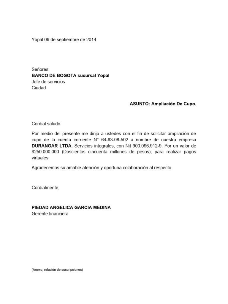 Formato Cartas | PDF