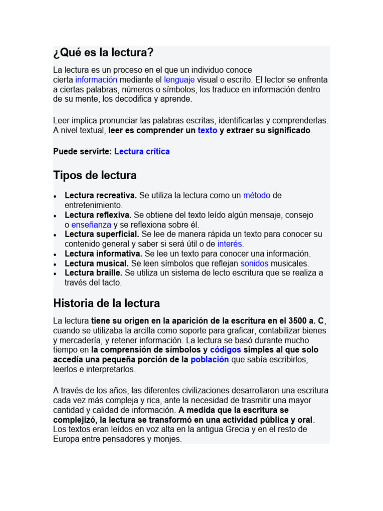 Qué Es La Lectura | PDF | Ciencia cognitiva | Procesos mentales