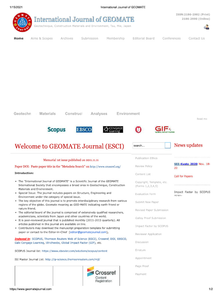 2020 - Nasution Et Al - GEOMATE | PDF | Errors And Residuals | Moving ...