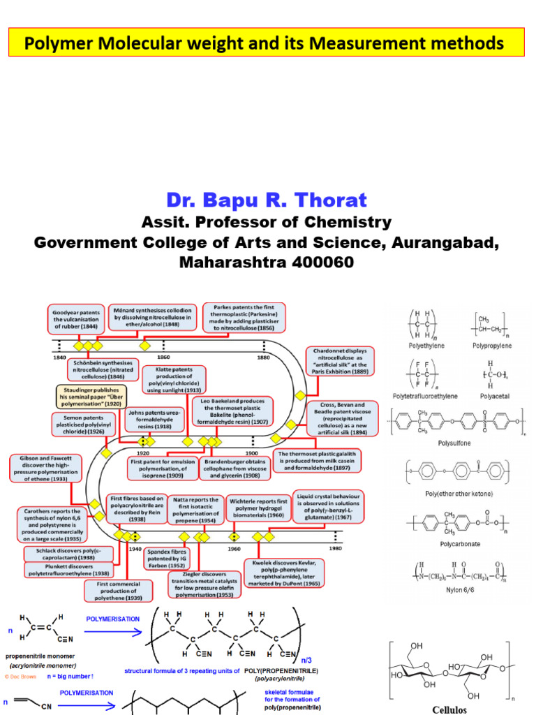 Polymer Molecular Weight Basics | PDF | Physical Sciences | Chemistry
