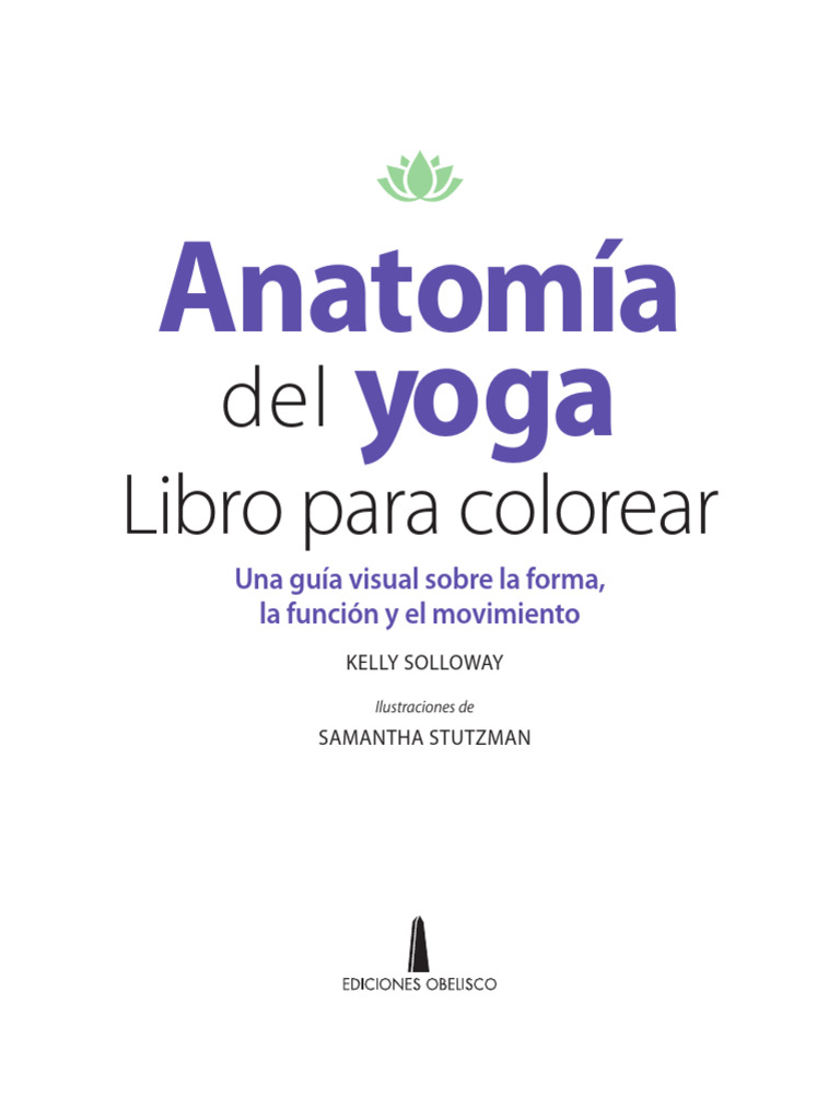 Anatomía. Del Yoga Libro para Colorear Una Guía Visual Sobre La Forma ...