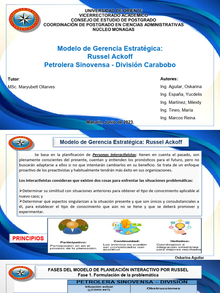 Modelo de Gerencia Estrategica - Rusell Ackoff | PDF