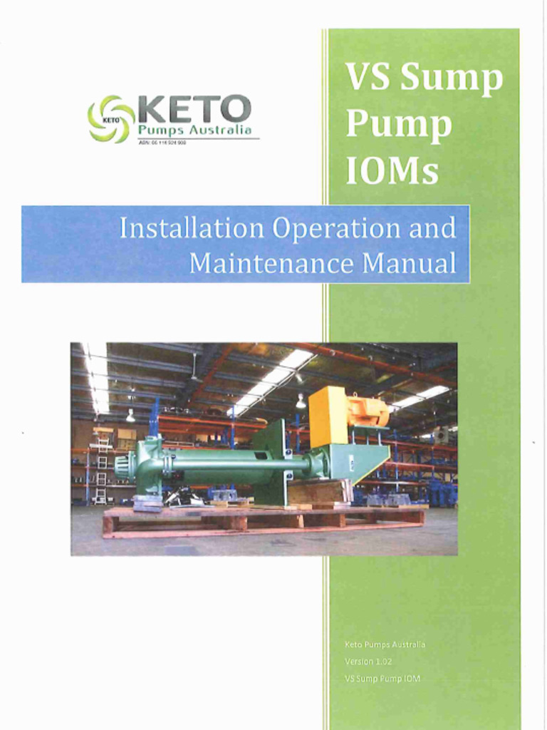 p002-Vs Sump Pump Ioms | PDF