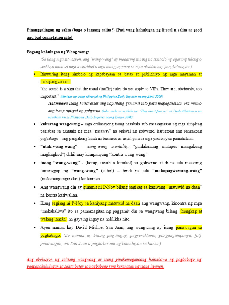 Saan Nanggaling Ang Salitang Ito | PDF