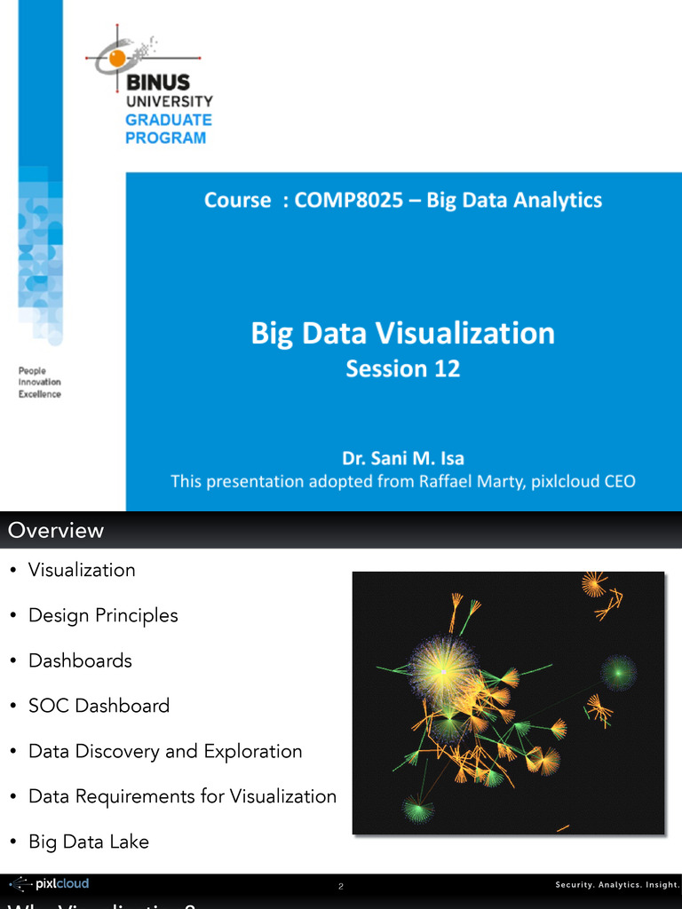 PPT12-W12-Big Data Visualization | PDF | Analytics | Cognitive Science