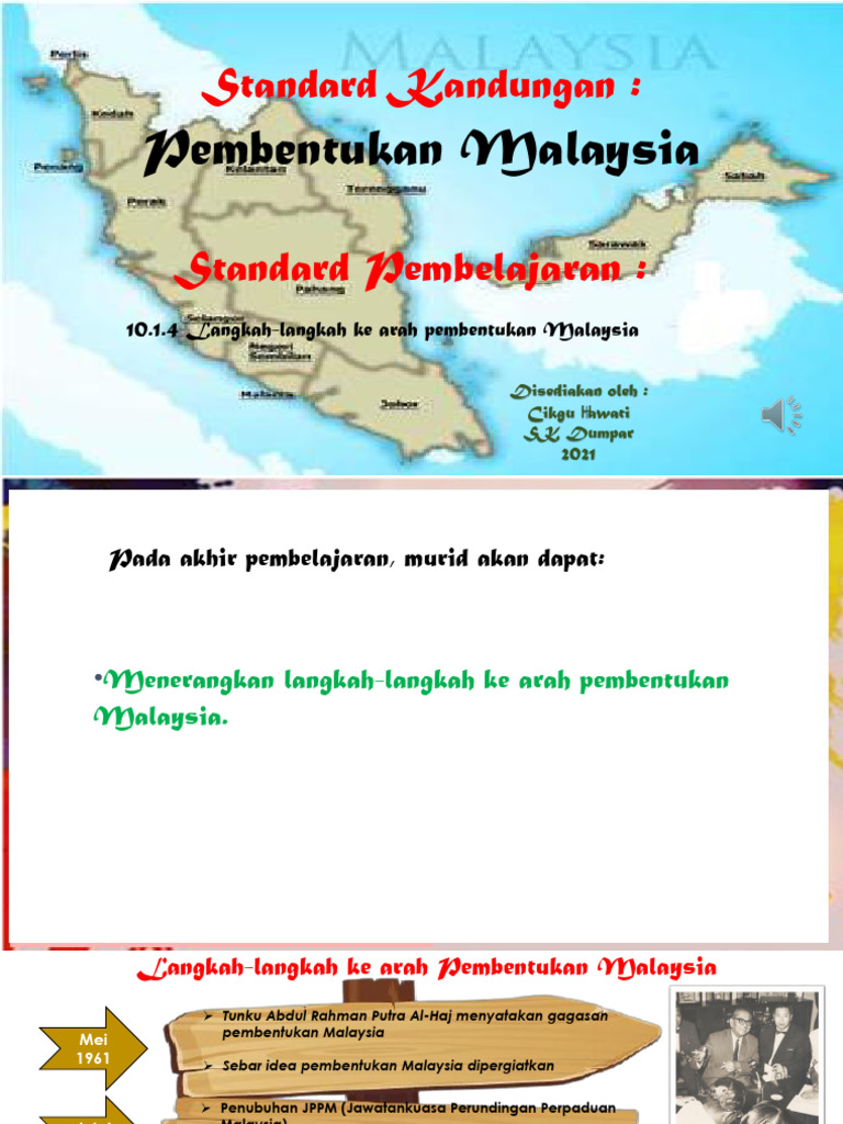 Langkah-Langkah Pembentukan Malaysia | PDF