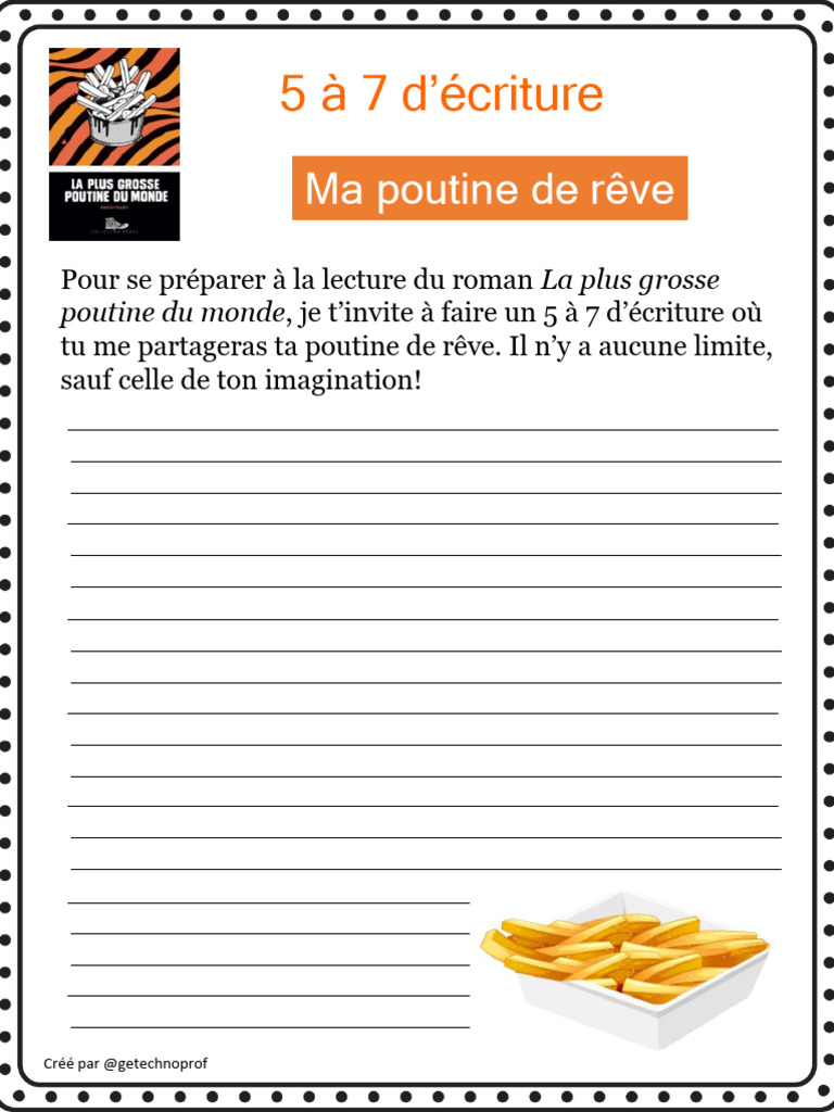 Ma Poutine de Rêve | PDF