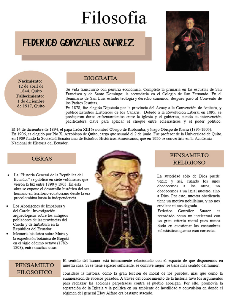 Federico González Suárez: Biografía y Pensamiento | PDF