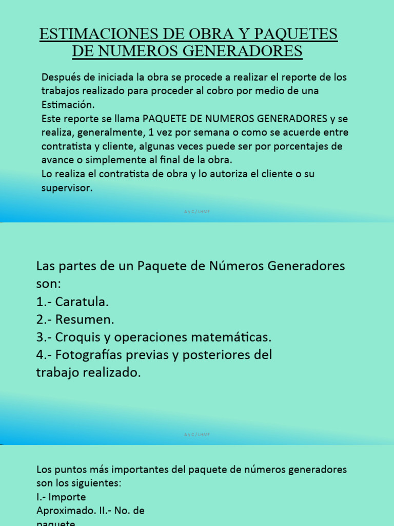 Estimacion de Obra | PDF