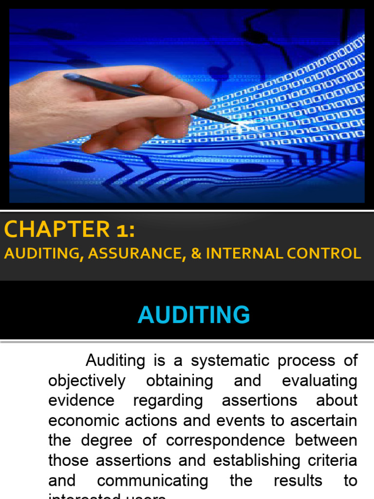 Chapter 1 Audcis | PDF | Audit | Internal Control