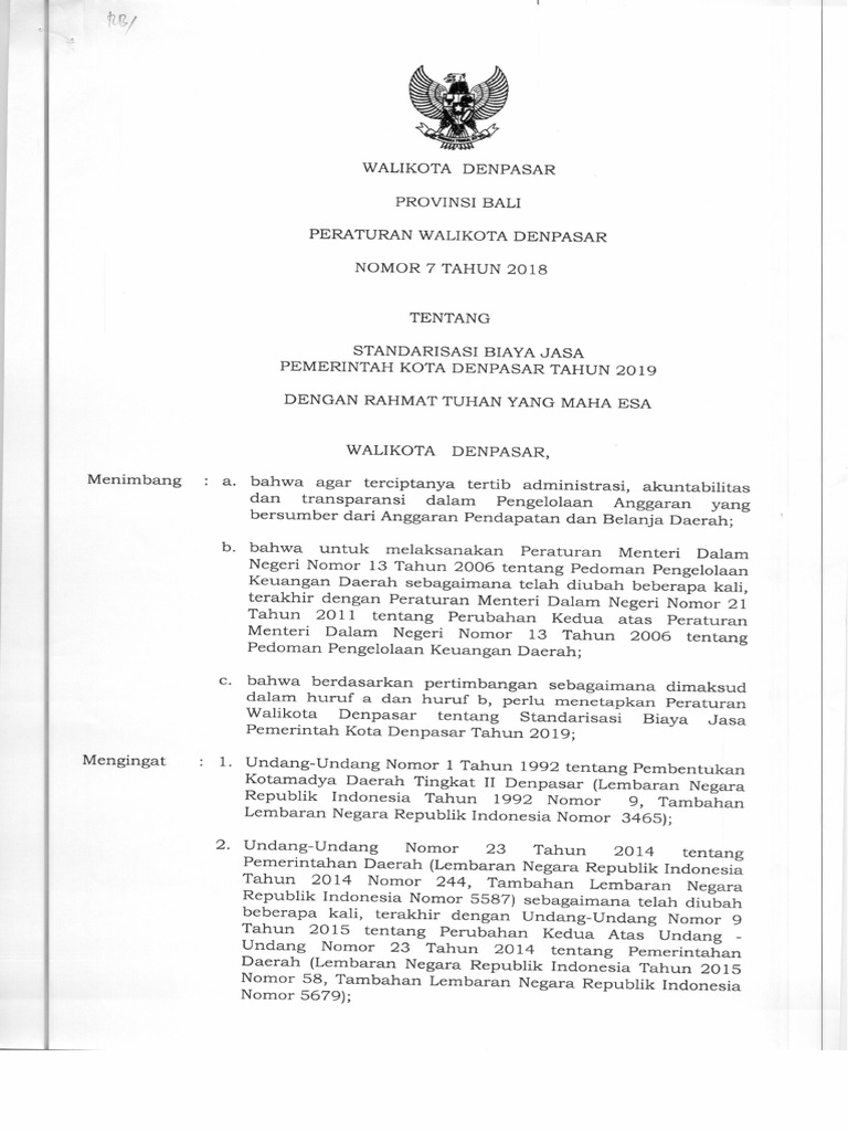 Perwali 7 2018 | PDF