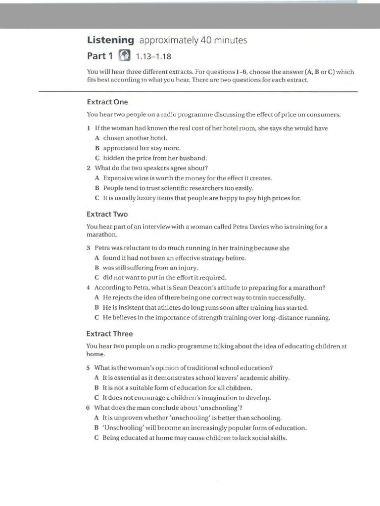 Unit 2 Listening | PDF