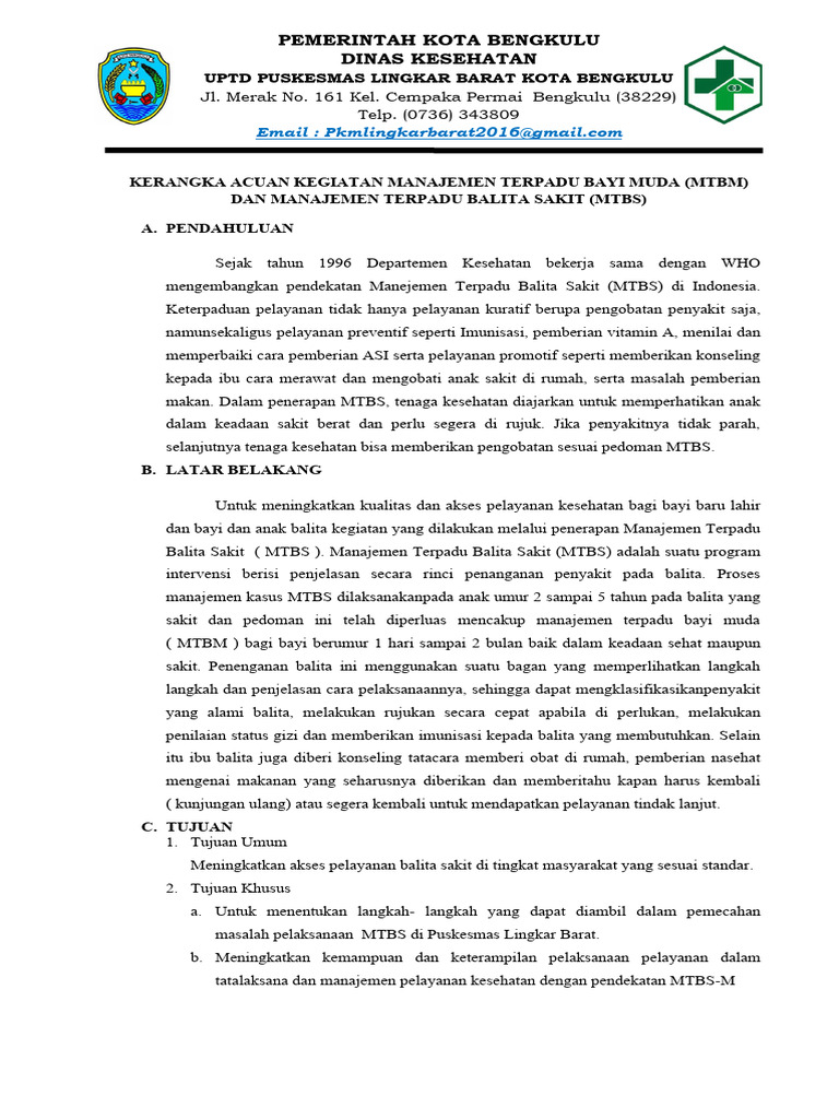 Kak MTBS | PDF