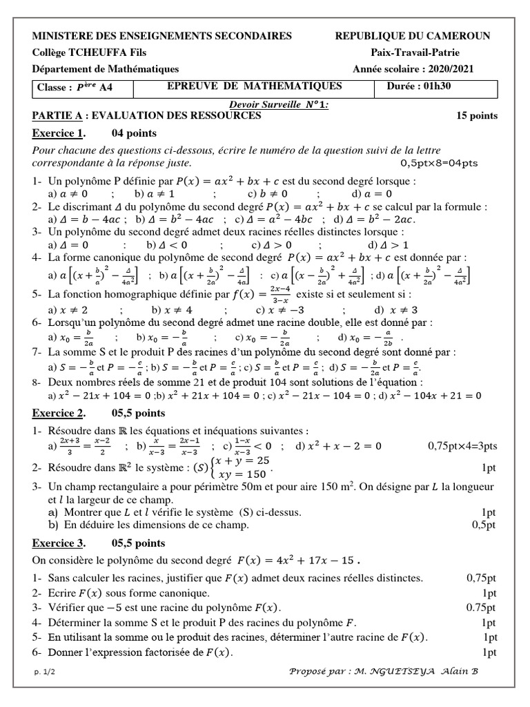 Eval 1 PA | PDF