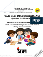 Dressmaking 9 - Q2 - Module-1 | PDF | Seam (Sewing) | Sewing