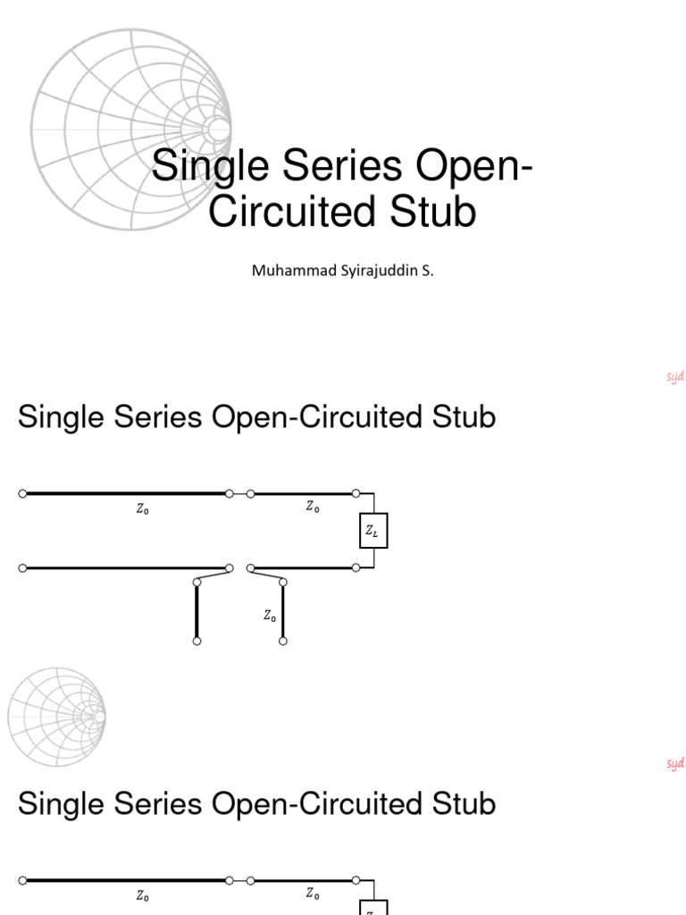 08c Single Series Open-Circuited Stub | PDF