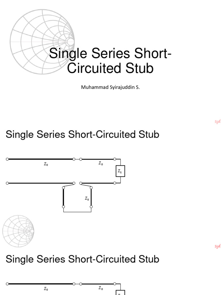 08d Single Series Short-Circuited Stub | PDF