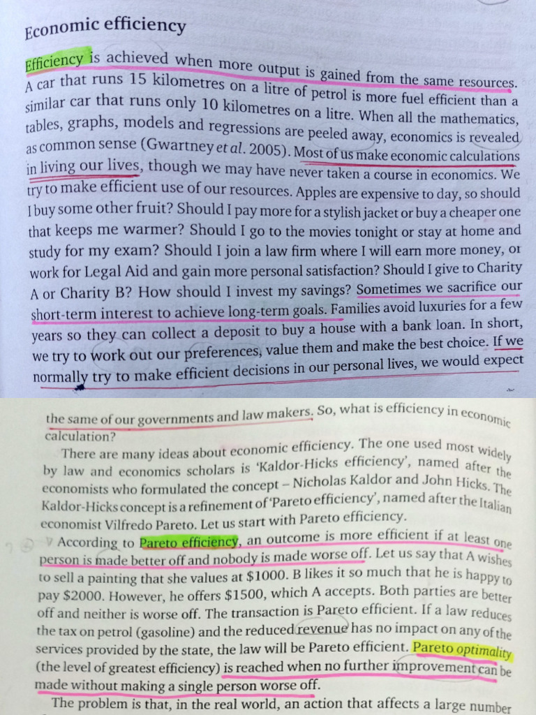 Economic Efficiency | PDF