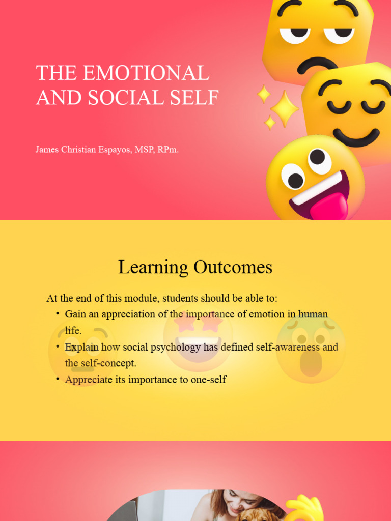 The Emotional and Social Self (1696813949) | PDF | Self Concept | Emotions