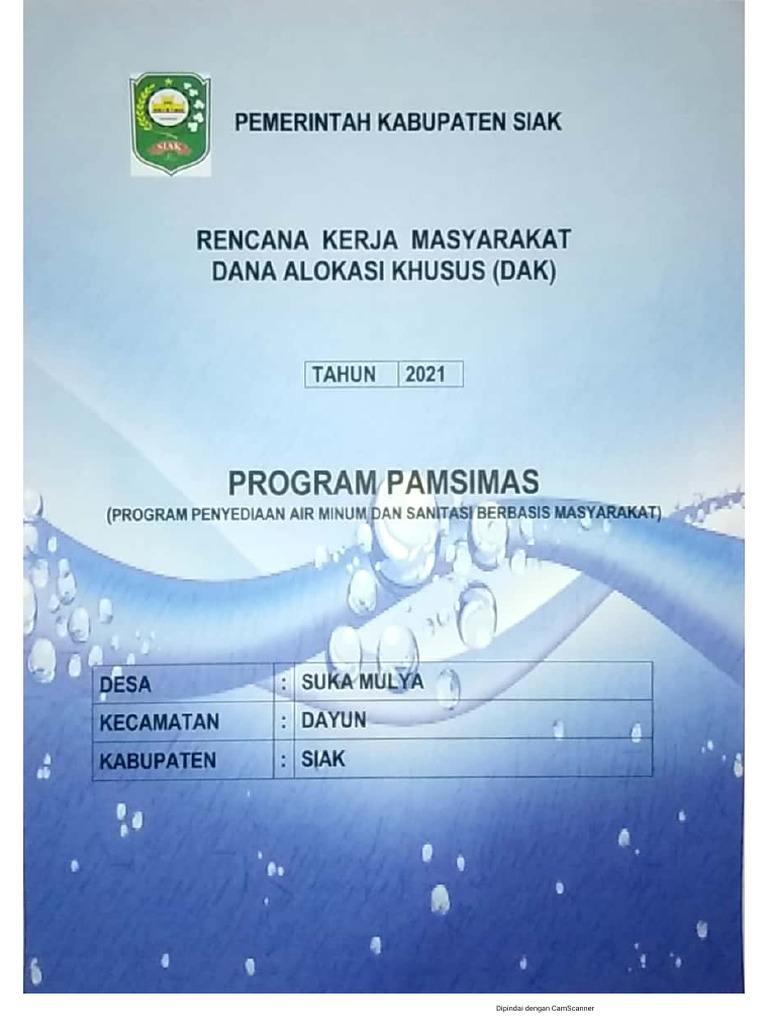 Cover RKM DAK Desa Suka Mulia | PDF