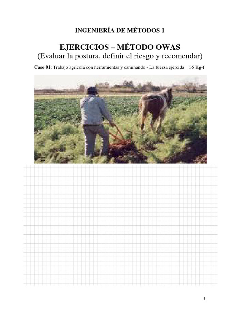 Evaluación de Posturas con Método OWAS | PDF