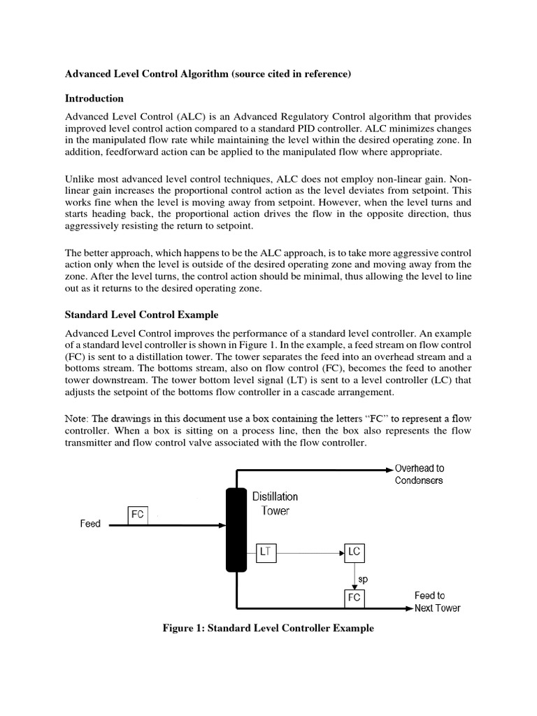 Advanced Level Control Algorithm | PDF | Systems Theory | Computer Science