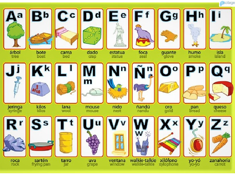 Abecedario 1° Básico ESP-ING | PDF
