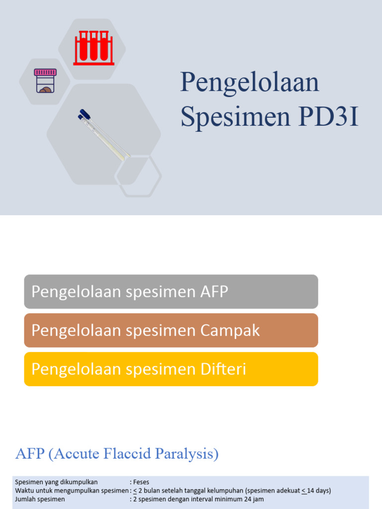 Pengelolaan Spesimen PD3I | PDF