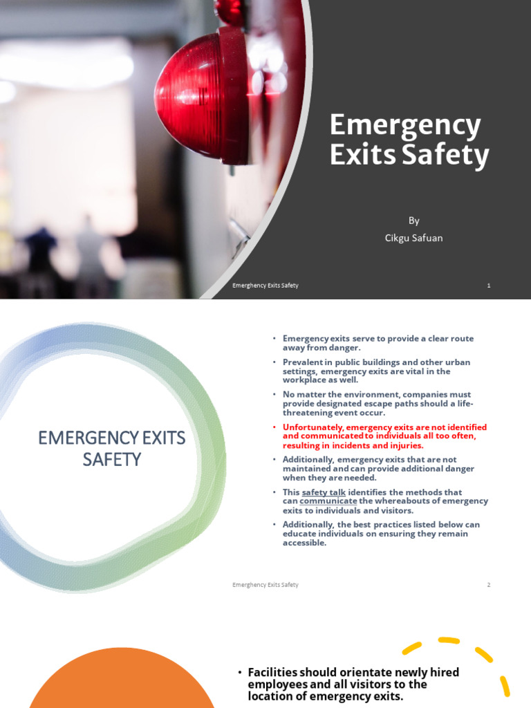 Emergency Exit Safety Guidelines | PDF