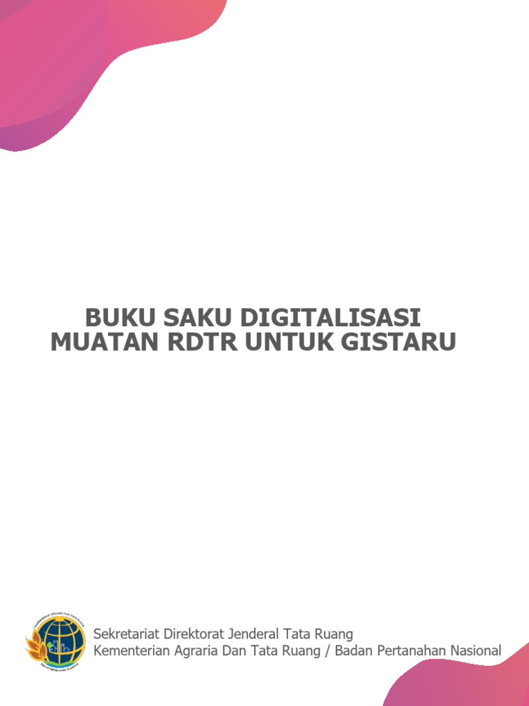 Buku Panduan Penyusunan RDTR OSS_v.1 | PDF