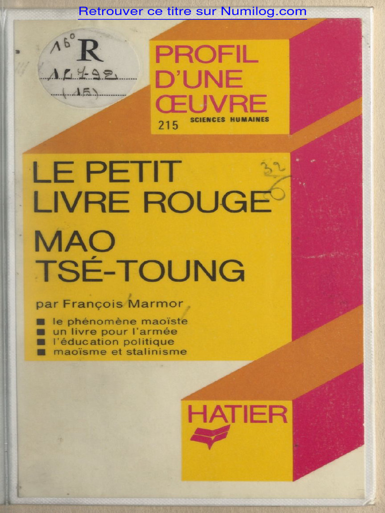 9782706289309 | PDF | Maoïsme | Livres