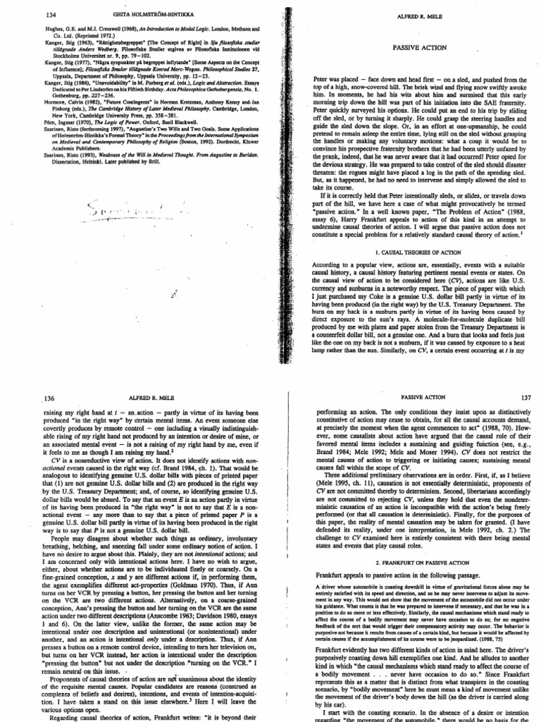 Passive Action | PDF