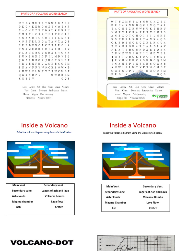 Volcano Worksheets | PDF