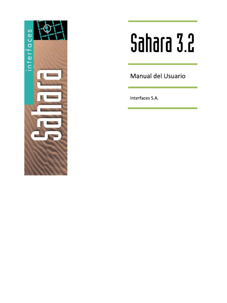 Manual de Sahara Software 10.10 | PDF | Ventana (informática) | Archivo ...