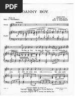 Danny Boy (Original Sheet Music in Key of D Maj) | PDF