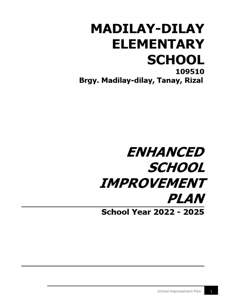 Edited Mdes Esip 2022 2025 | PDF | Teachers | Literacy
