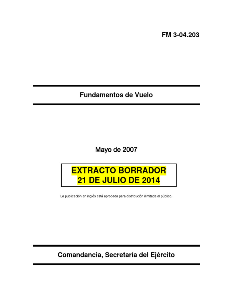 1.1.FM 3 04.203 Fundamentos de Vuelo 21jul14 Espanol | PDF | Tecnología