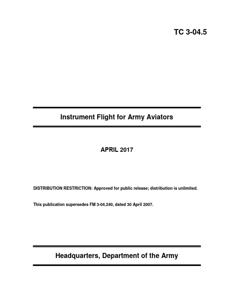 Army Aviators' Instrument Flight Guide | PDF | Instrument Flight Rules ...