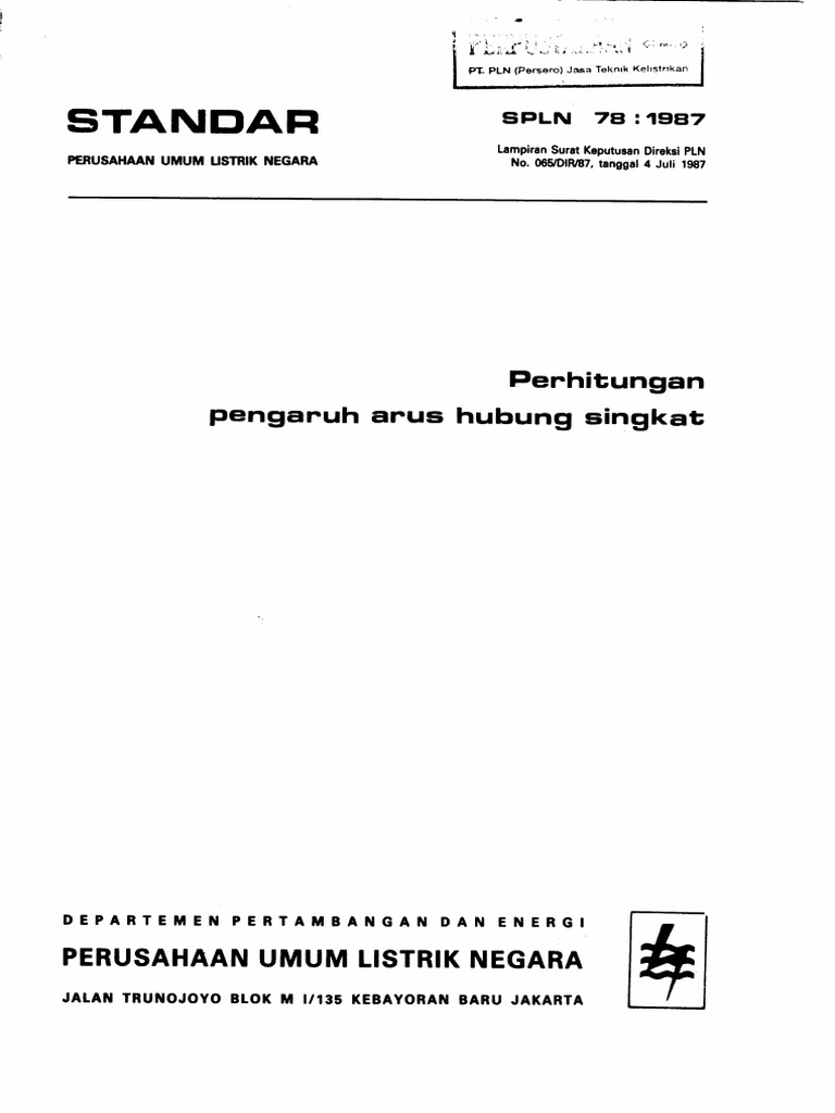 SPLN 78 1987 | PDF